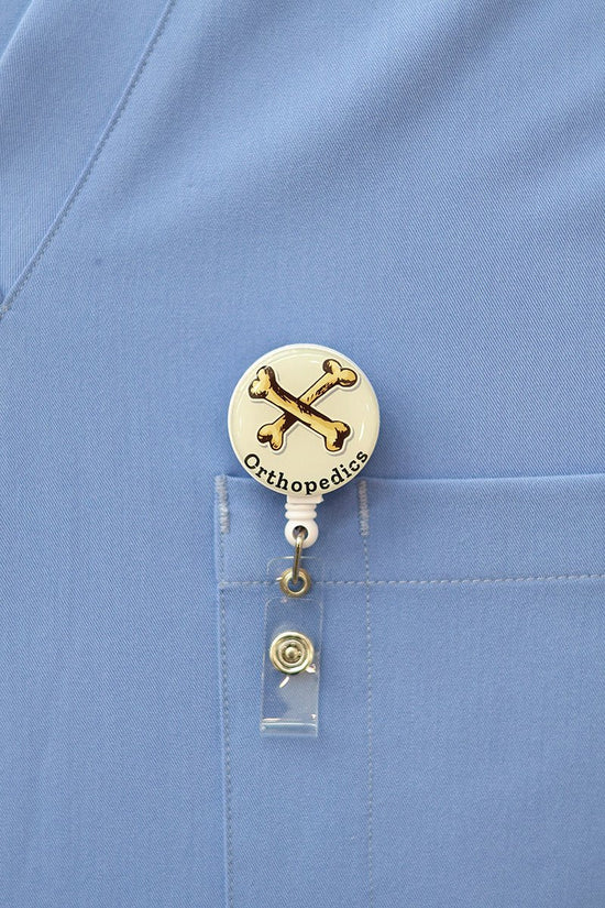 Orthopedics Bone ID Badge – SCRUBS AND CLOGS